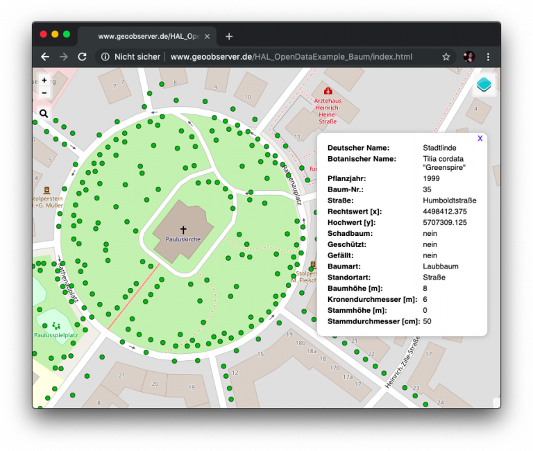 Open Data: Baumkataster mit QGIS einfach ins Web gestellt | #geoObserver