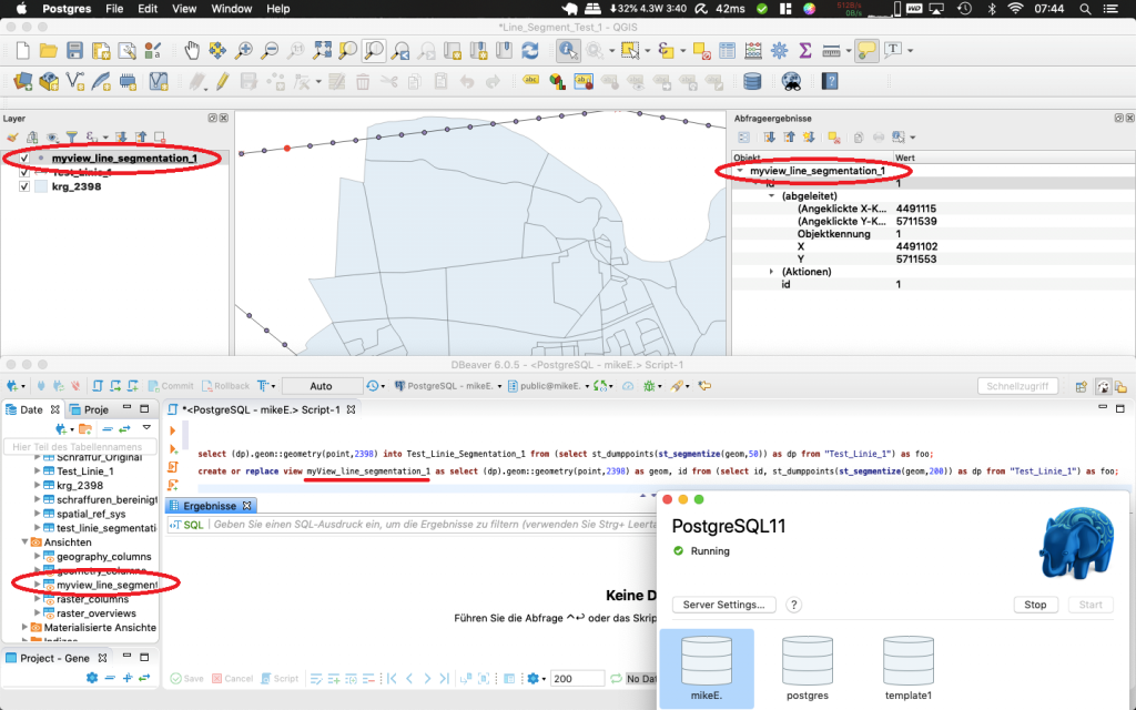 PostGIS-Tipp: View für Liniensegmente | #geoObserver
