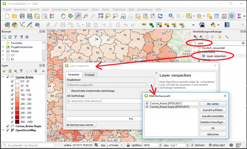 QGIS-Tipp: GeoPackages paketieren | #geoObserver