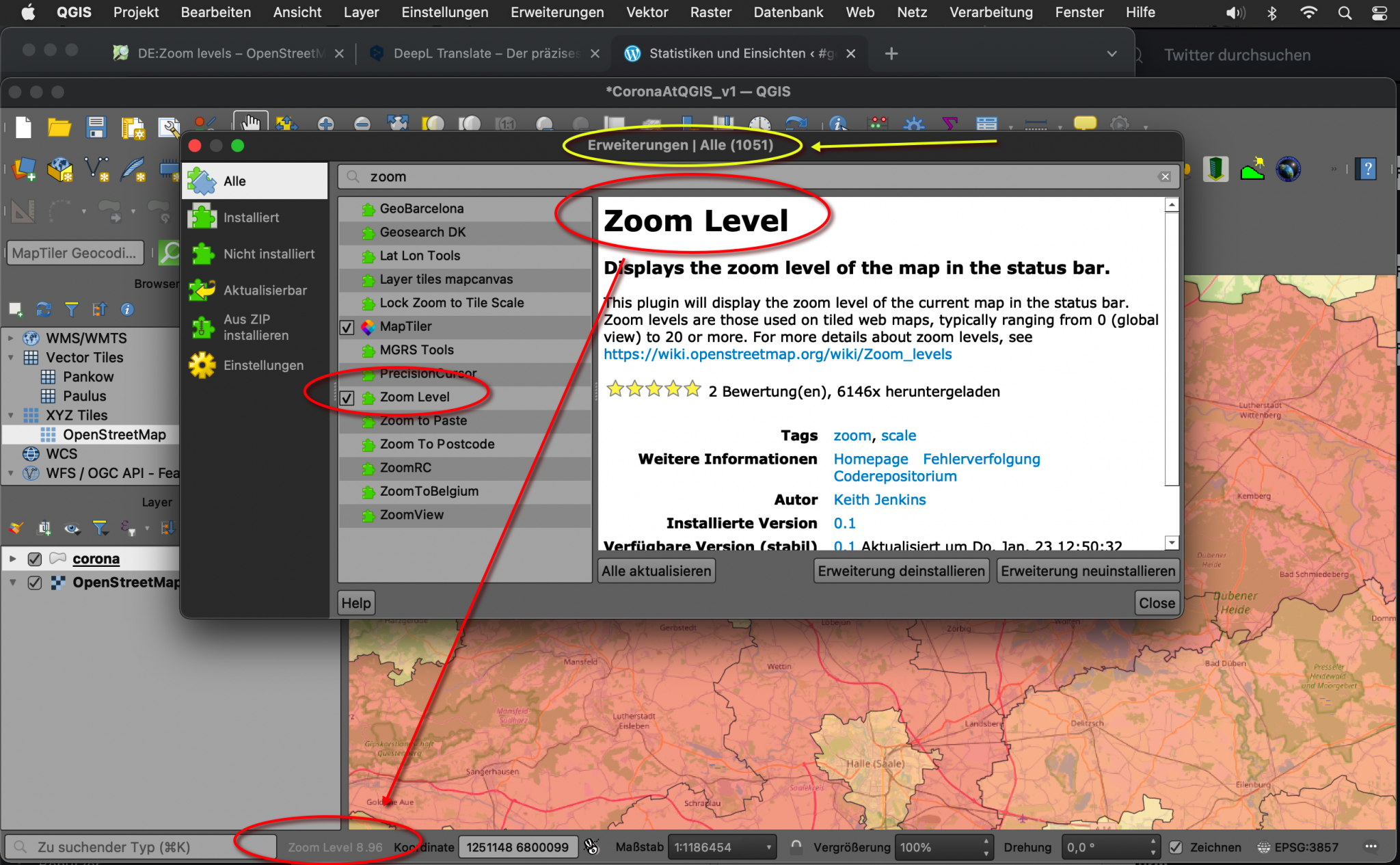 QGIS-Tipp: Zoom Level-Plugin | #geoObserver