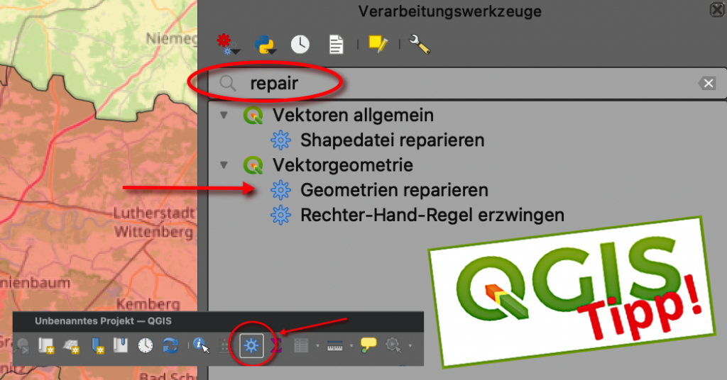 QGIS-Tipp: Geometrien reparieren | #geoObserver