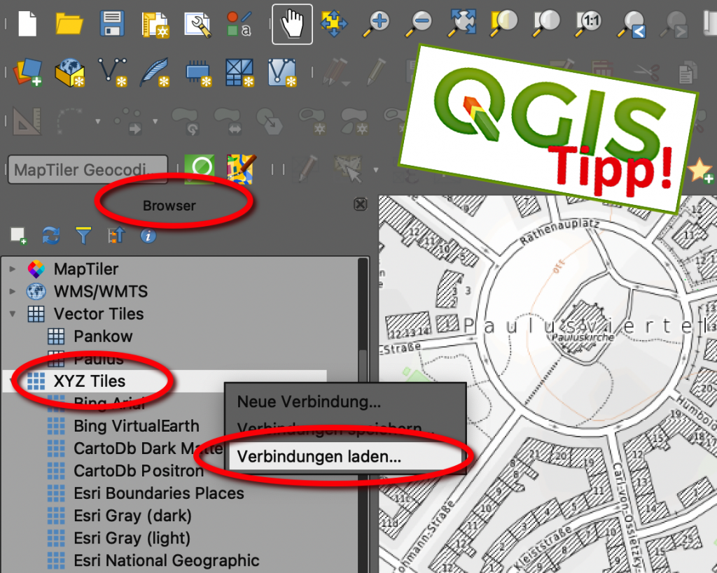 QGIS-Tipp: XYZ-BaseMaps via XML-Import | #geoObserver