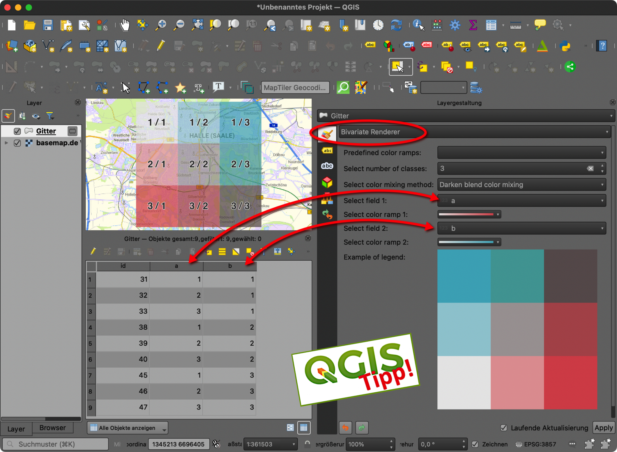 QGIS-Tipp: Bivariate Symbolisierung | #geoObserver