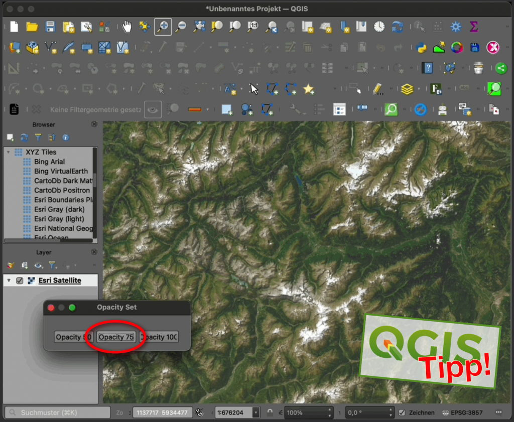 QGIS-Tipp: Opacity Set Plugin | #geoObserver