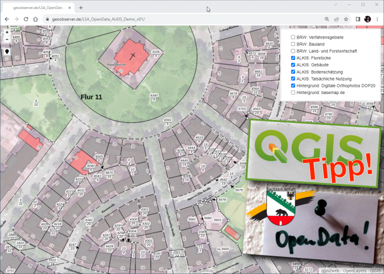 QGIS & qgis2web: Ein Mini-Viewer für Open Data Sachsen-Anhalt! | #geoObserver