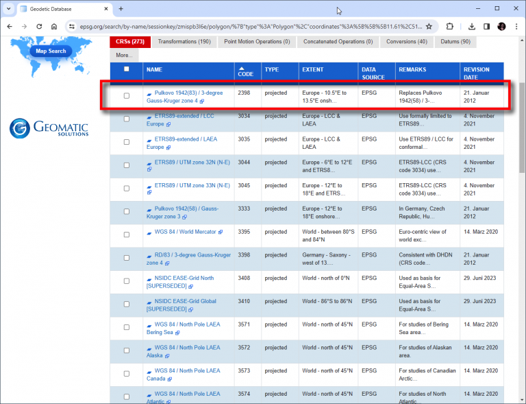 EPSG-Codes: Den Überblick behalten! | #geoObserver