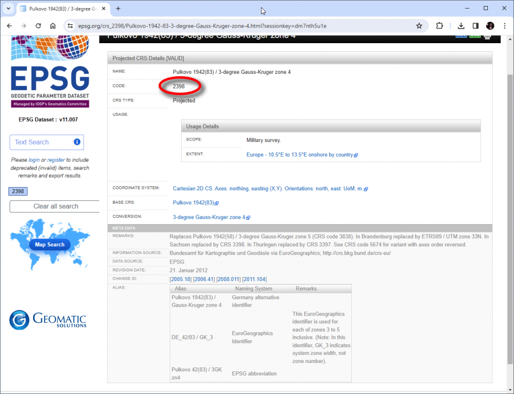 EPSG-Codes: Den Überblick behalten! | #geoObserver