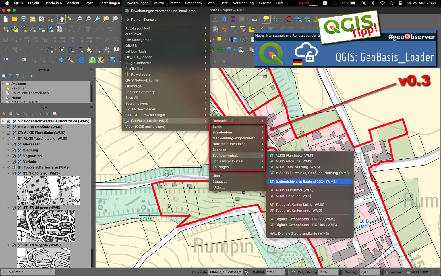 QGIS-Plugin: “GeoBasis_Loader” (GBL) | #geoObserver