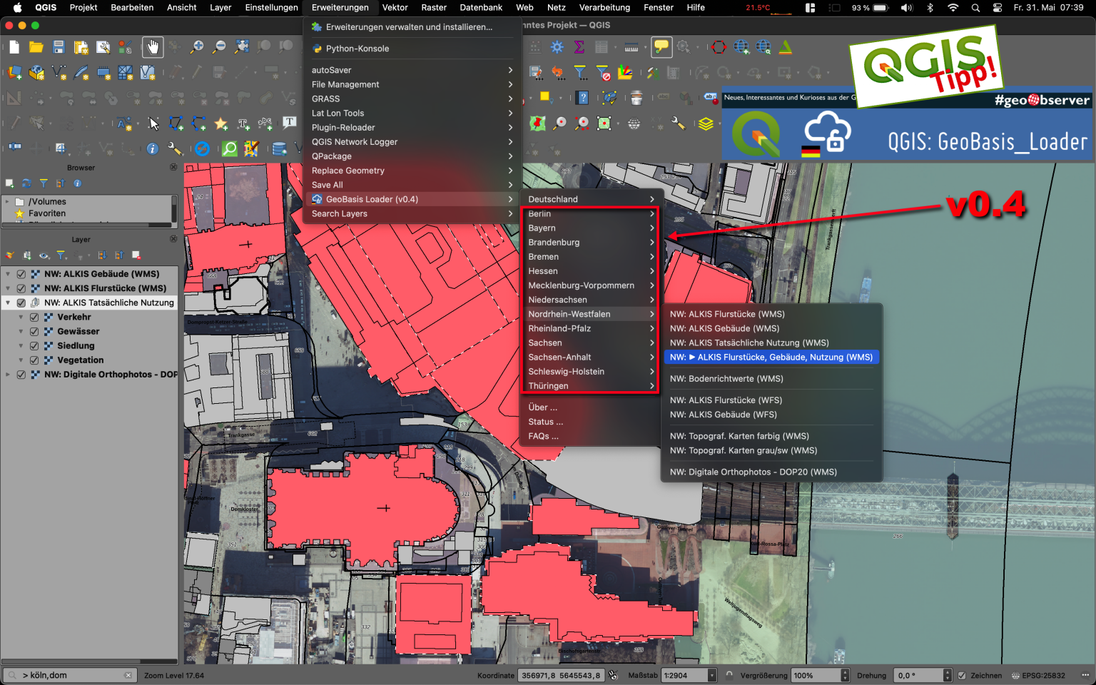 QGIS-Plugin: “GeoBasis_Loader” (GBL) | #geoObserver