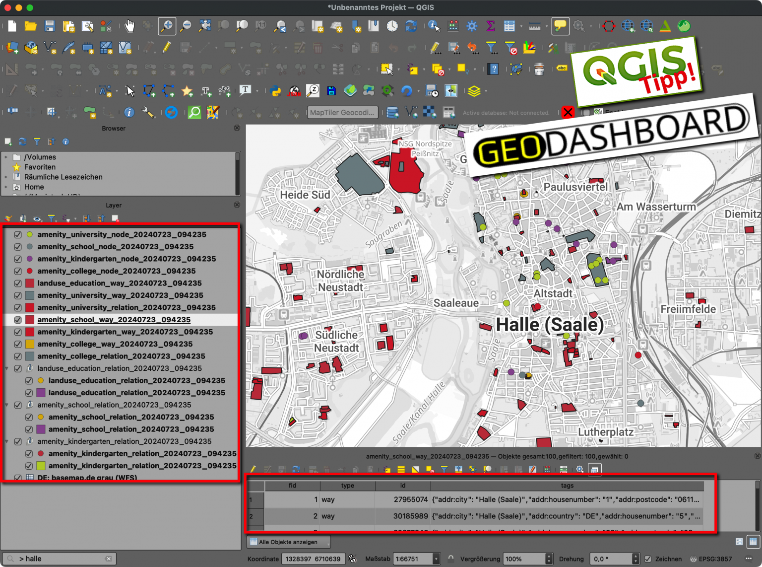 GeoDashboard: Daten bestellen! | #geoObserver