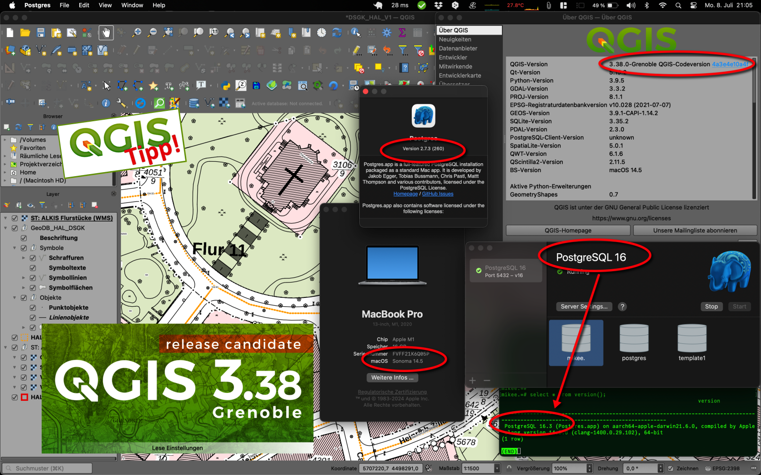 QGIS-Tipp: MAC-Download für 3.38.0 “Grenoble” verfügbar! Test@MacM1 | # ...