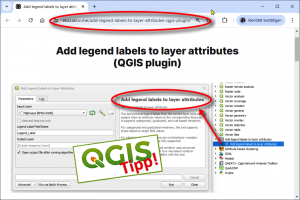QGIS-Tipp: Plugin „Add legend labels to layer attributes“ | #geoObserver