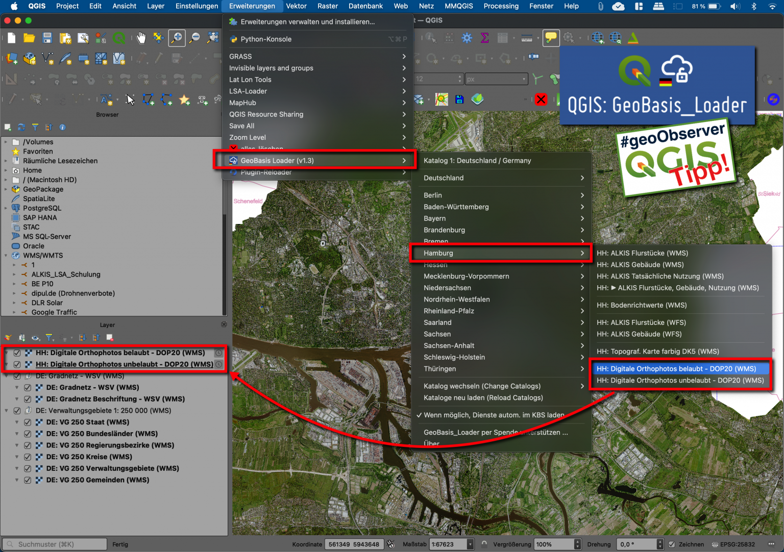 “GeoBasis_Loader”: Hamburg und die Luftbilder | #geoObserver