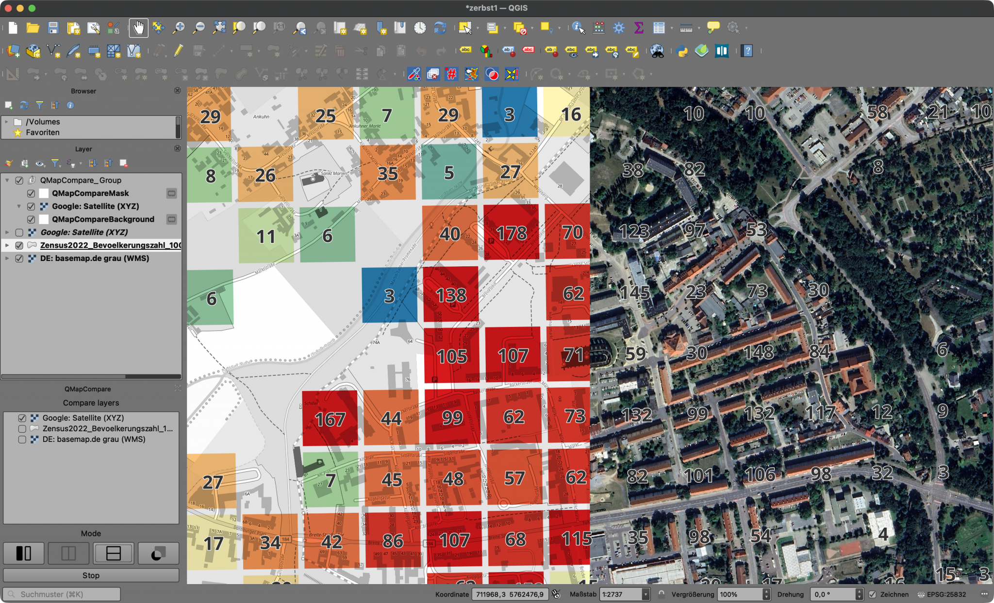 QGIS-Tipp: Plugin „QMapCompare“ | #geoObserver
